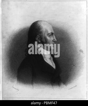Portrait of Aaron Burr (1756-1836) an American politician and 3rd Stock ...