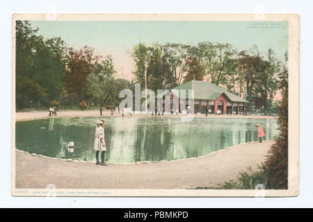 Lake and Pavilion, Clark Park Stock Photo - Alamy
