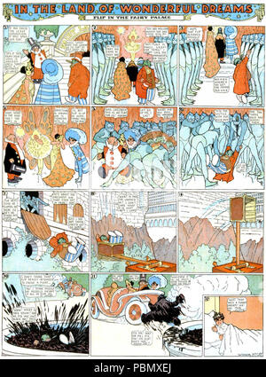 This 1912 *Little Nemo* comic strip, created by Winsor McCay, depicts ...