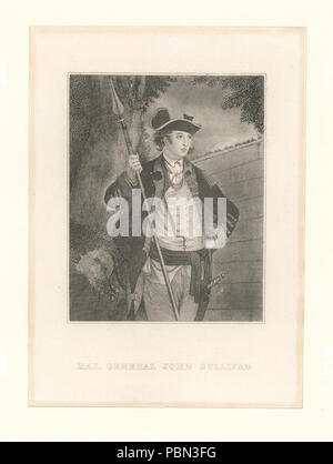 A portrait of Major General John Sullivan, a key officer in the ...