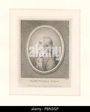 A portrait of Major General Horatio Gates, an important figure in the ...