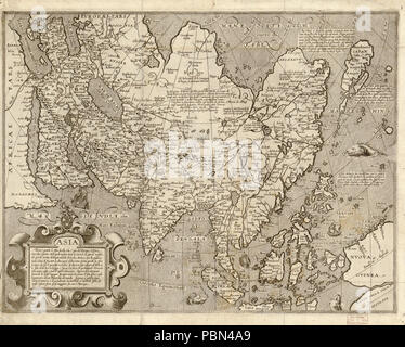 Map of Asia (1600 Stock Photo - Alamy