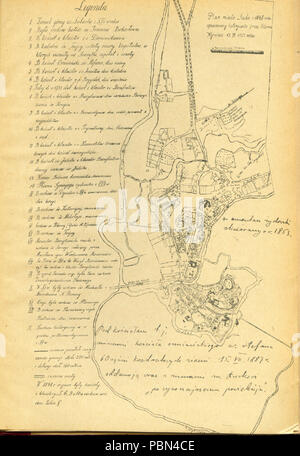 Map of Lutsk 1848 Stock Photo - Alamy