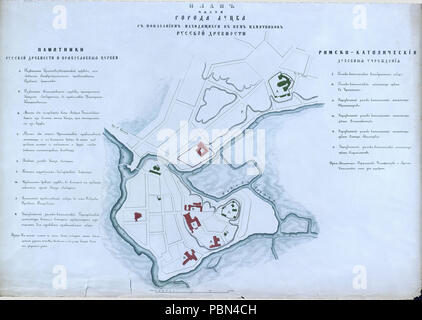 993 Map of Lutsk 1860 Stock Photo - Alamy