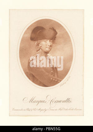 Portrait of Marquis Cornwallis, Commander in Chief of British forces in ...