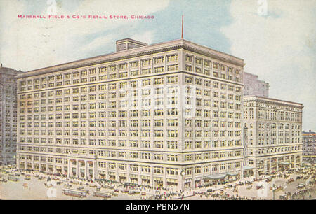Marshall Field Co retail store on State Street downtown Chicago 1890s ...