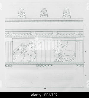 Metopes from the south side of the Parthenon (2) Centauromachy Stuart ...