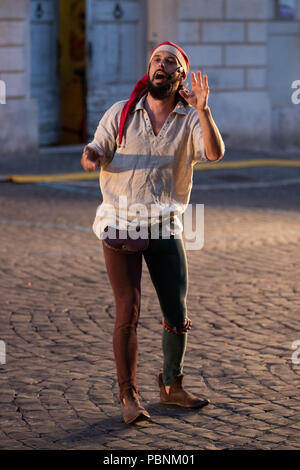 Flag Weavers and Musicians of Velletri near Rome organize an event ...