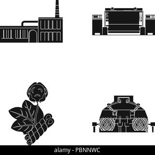 aggregate icon, black vector sign with editable strokes, concept ...