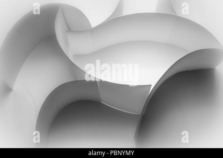 Mono Paper Curves Stock Photo - Alamy