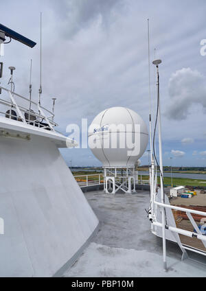 Wind turbines stand in various stages of completion near Deersheim ...
