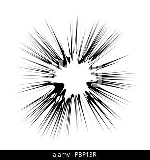 Explode Flash, Cartoon Explosion, Star Burst Dotted Background Stock ...