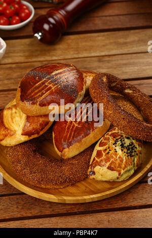Pogaca on a white background. Turkish pastry product Stock Photo - Alamy