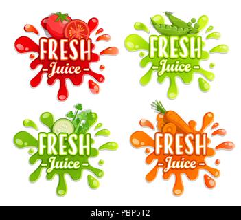 Tomato juice vector illustration. Abstract watercolor juicy vegetable ...