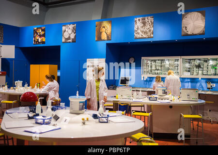 AMSTERDAM, NETHERLANDS - JUN 2, 2015: Laboratory of the Science Center ...