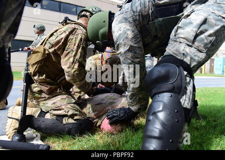 Security forces specialists from the 193rd Special Operations Security ...