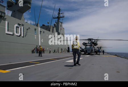 PACIFIC OCEAN (July 19, 2018) Members of the Coast Guard Tactical ...