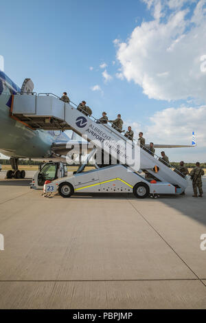 Soldiers participating in a Fourth of July parade in New York City ...
