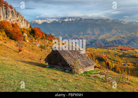 Amazing autumn panorama near village of Gela, Smolyan Region, Bulgaria ...