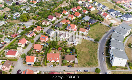 Eilenburg, Germany. 27th July, 2018. A newly created residential area ...