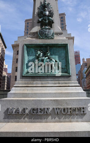 general worth monument worth square New York City USA Stock Photo - Alamy