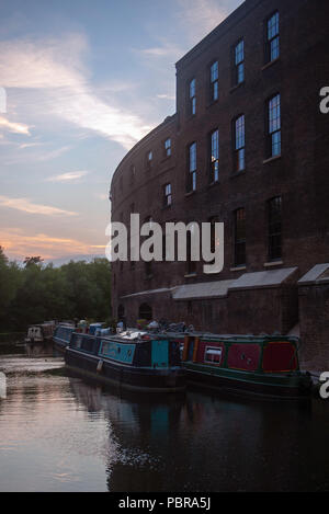 Canal Barge Boats; Camden Lock; London; England; UK Stock Photo - Alamy