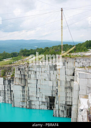 Barre, Vermont, USA. july 2018. Rock of Ages, vermont, Granite Quarry ...