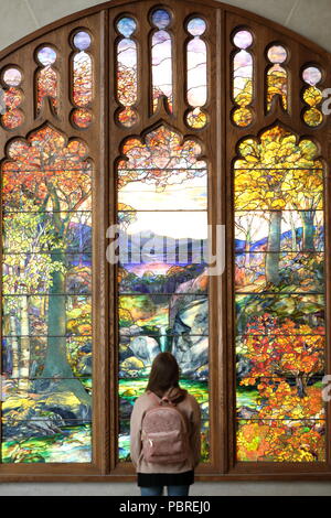 Autumn Landscape, Agnes Northrop, Tiffany Studios, 1923-1924 ...