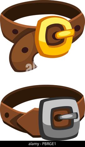 cartoon leather belt Stock Vector Art & Illustration, Vector Image ...