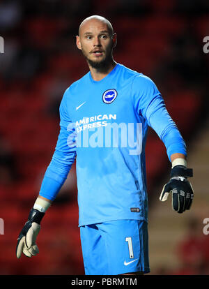 Brighton & Hove Albion goalkeeper David Button Stock Photo - Alamy