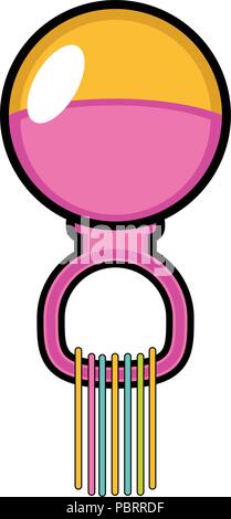 Isolated baby shaker toy icon Stock Vector Image & Art - Alamy