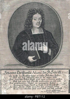 . Johann Christian Adami (1662-1715), Kupferstich, Bild: 180x135 mm ...
