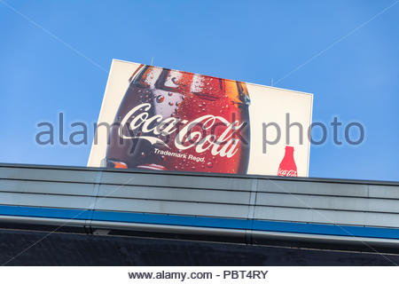 Coca-Cola advertisement, Shibuya, Tokyo, Japan Stock Photo: 213858794 ...