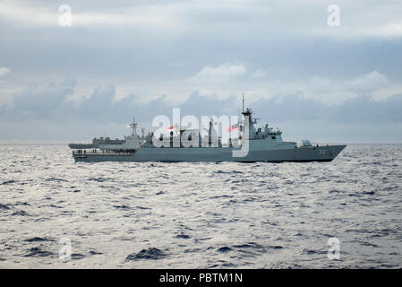 PACIFIC OCEAN (27 July, 2018) From the front, Royal Malaysian Navy ...