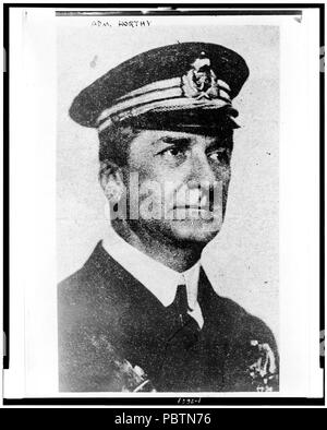 Admiral Horthy, head of Hungarian Gov't., Adm. Miklós von Nagybánya ...