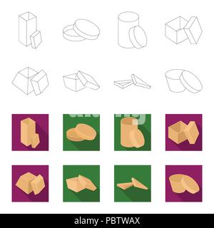 Case, shell, framework, and other icon in cartoon,outline style.Box ...