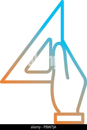 hand using school rule Stock Vector Image & Art - Alamy