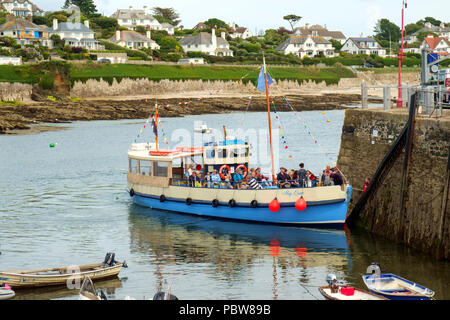 The St Mawes Ferry "May Queen" between Falmouth and St Mawes, Cornwall ...