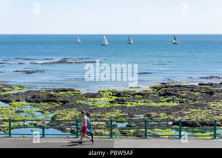 Beach promenade, Seaburn, Sunderland, Tyne and Wear, England, United ...