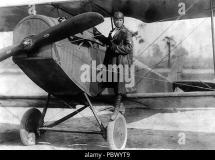 Bessie Coleman (1892 – 1926) American civil aviator, the first woman of ...