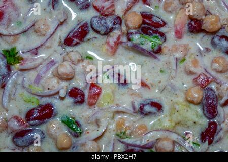 Spicy mix channa chaat Stock Photo - Alamy