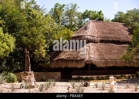 Maya Archaeological site Xcaret, Quintana Roo Mexico Stock Photo - Alamy