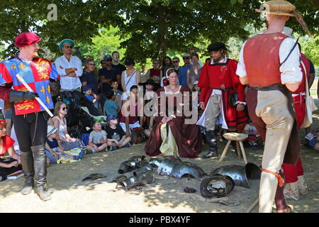 Arming Sir Nicholas Carew for the joust, Tudor Joust, Hampton Court ...