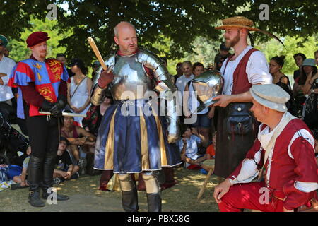 Arming Sir Nicholas Carew for the joust, Tudor Joust, Hampton Court ...