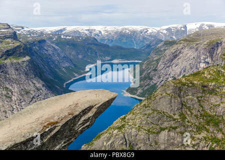 Rock formation, Hordaland, Norway Stock Photo - Alamy