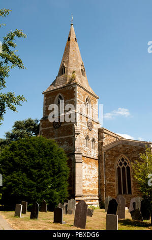 All Saints church, Clipston village, Northamptonshire, England Stock ...