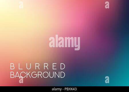 horizontal wide multicolored blurred background Stock Vector Image ...