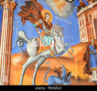 'Freska od Sv. Ilija vo Melnica' is an artwork depicting Saint Elijah ...