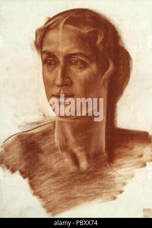 Female portrait by A. Yakovlev 01 Stock Photo - Alamy