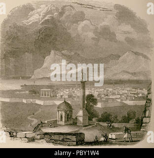 Corinth and the Acrocorinth - Wordsworth Christopher - 1882 Stock Photo ...